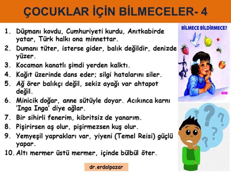 Ocuklar Iin Bilmeceler